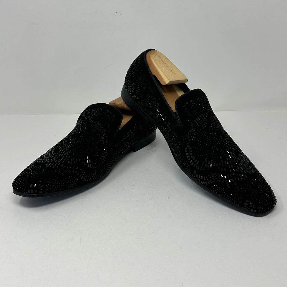 Moretti Gold Label Basilica Mens Loafer Rhinestone Bl… - Gem